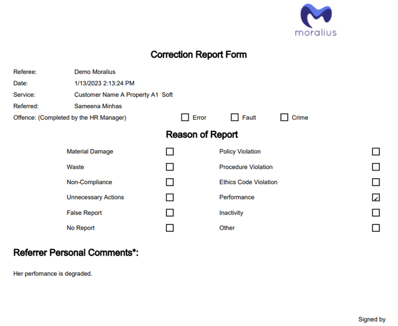 Staff Management Settings